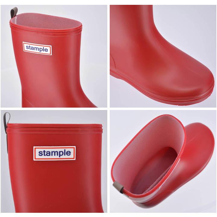 stample スタンプル キッズ レインブーツ 長くつ 日本製 レインシューズ 13-20.0cm 子ども用 長靴 カラフル 13-15.0cmショート丈 /75005【Raki22 ...