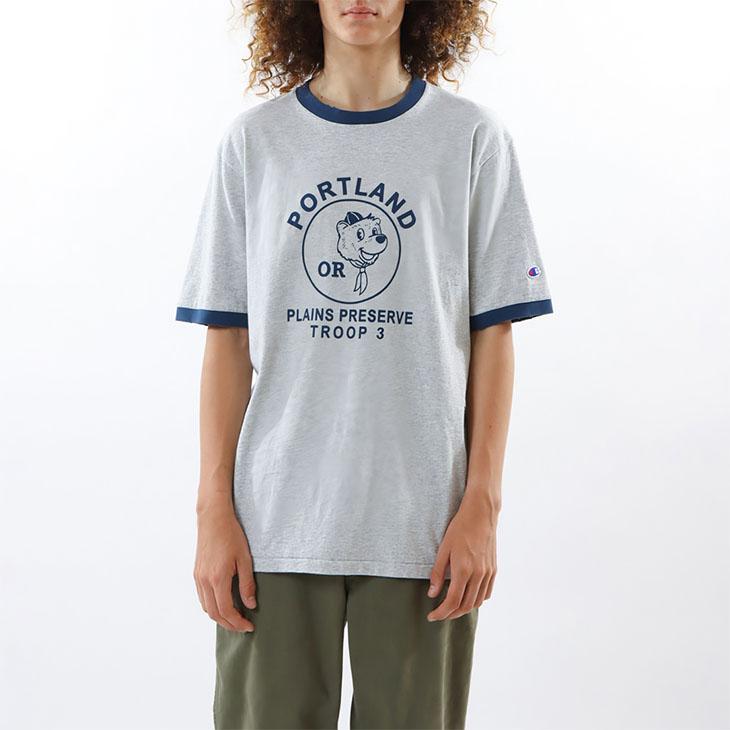 Champion チャンピオン 半袖 Tシャツ メンズ リンガーTシャツ Champion チャンピオン 半袖 Tシャツ メンズ リンガーTシャツ