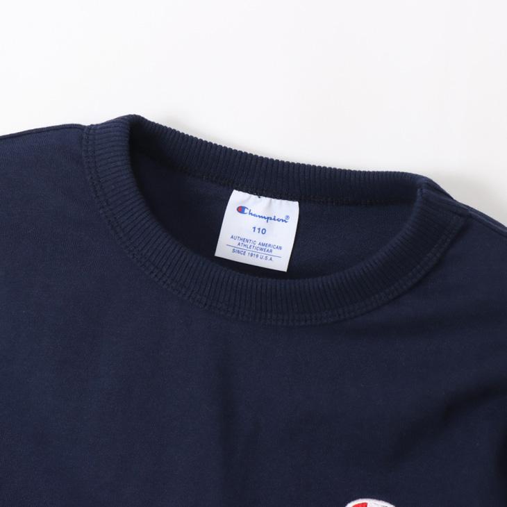Champion チャンピオン キッズ ジュニア 長袖 Tシャツ 130-160cm 子供服 カジュアルウェア ロンT ワンポイント シンプル アメカジ 子ども こども /CK-Y401 ...