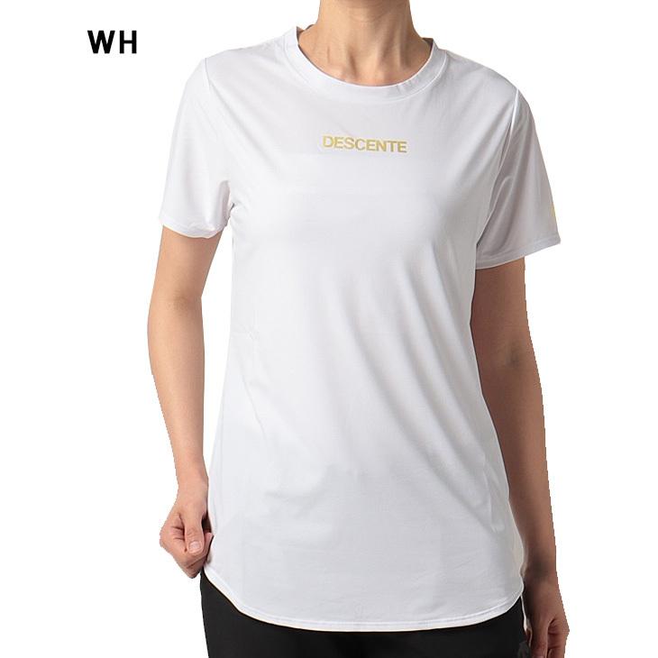 DESCENTE Tシャツ 半袖 レディース デサント SUNSCREEN/スポーツ 遮熱 (UPF50+)ストレッチ 吸汗速乾 トレーニング ジム /DMWTJA50 : APWORLD ...