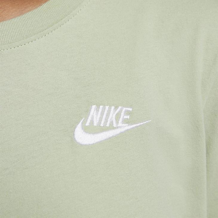 NIKE ナイキ 半袖 Tシャツ レディース クラブ エッセンシャル スポーツウェア ワンポイント グリーン系 シンプル 女性 トップス ...