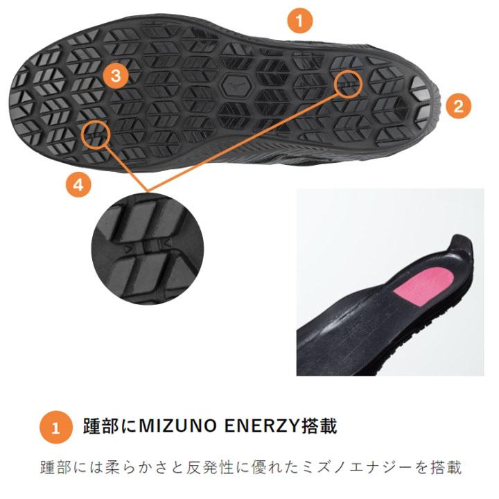 MIZUNO ミズノ 作業靴 3E相当 安全靴 メンズ ひも靴 mizuno オールマイティ TD 2 11L 紐/ローカット 軽量 普通作業用 ワーキングシューズ 男性 WORKD 仕事 ...