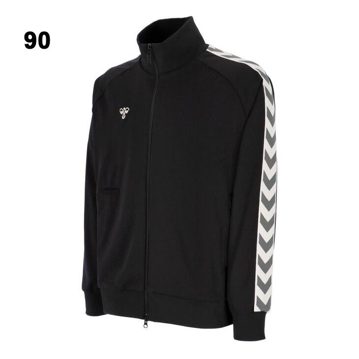 hummel （ヒュンメル） フィットネス・トレーニング ウェア hummel PLAY トラックジャケット 【ブラック】 HAT2133 90 トレーニングシャツ アパレル ユニセックス 男性用・女性用 黒 2025SP {SK} hummel（ヒュンメル） ジャージ メンズ ユニセックス hummel PLAY