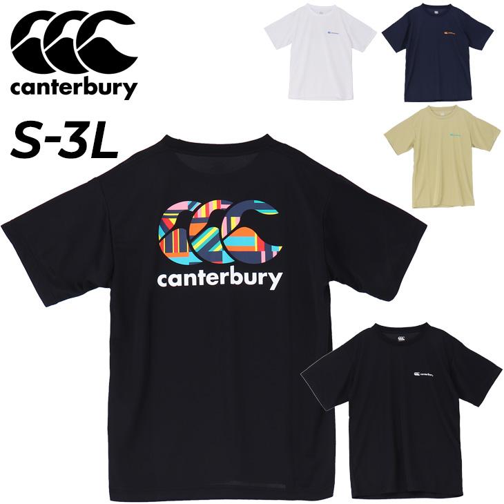 シャツ カンタベリー 半袖 Tシャツ メンズ canterbury FLEXCOOL CONTROL T-SHIRTS 限定 バックプリント CCCロゴ 吸汗速乾 ラグビー トレーニング ...