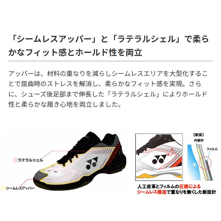 ヨネックス バドミントンシューズ メンズ 4E設計 YONEX パワークッション65Z C-90 ワイド 数量限定 メンズシューズ ローカット 男性用 男子 靴 /SHB65Z3WY ...