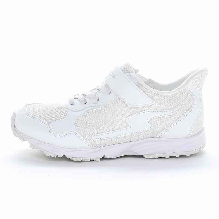 ムーンスター スーパースター 1ステップで履ける ジュニア スニーカー 19-24.5cm 2E 軽量 子供靴 ホワイト 白靴 男の子 女の子 スクール 子ども /SS-J1249 ...