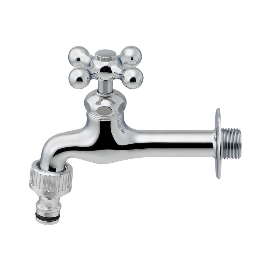 カクダイ（KAKUDAI） 701-121B-CH 横水栓(ロング) 単水栓 カップリング水栓 : AQプラネット - 通販 - Yahoo!ショッピング