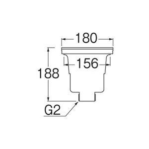 三栄水栓（SANEI）H6550 流し排水栓 : AQプラネット - 通販 - Yahoo!ショッピング