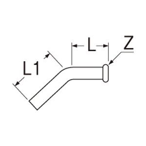 SAN-EI(三栄水栓) H80-1-45 45°洗浄管下部 トイレ用 : h80-1-45 : AQプラネット - 通販 - Yahoo!ショッピング