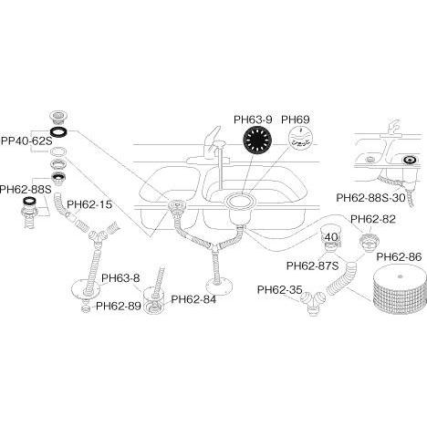 三栄水栓 (SANEI) PH62-84 防臭キャップ : ph62-84 : AQプラネット - 通販 - Yahoo!ショッピング