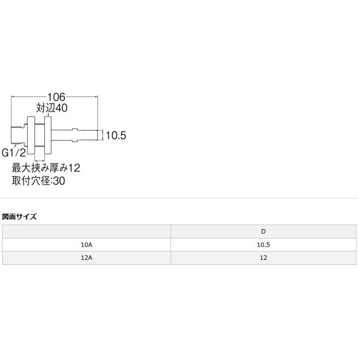 SANEI（水栓金具） SANEI(三栄水栓) T431-2S-10A ユニット貫通金具 バスルーム用 : AQプラネット - 通販 - Yahoo!ショッピング