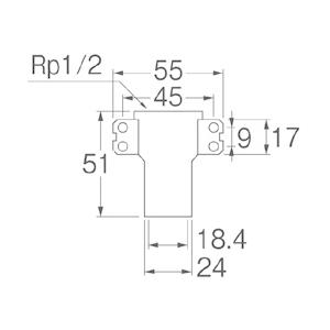 SANEI（水栓金具） 三栄水栓(SANEI) T505-13 PC座付水栓ソケット : AQプラネット - 通販 - Yahoo!ショッピング