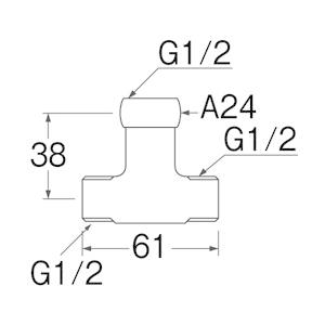 三栄水栓(SANEI) T6-35XG-13 片ナットベンリーカンチーズ : t6-35xg-13 : AQプラネット - 通販 - Yahoo!ショッピング