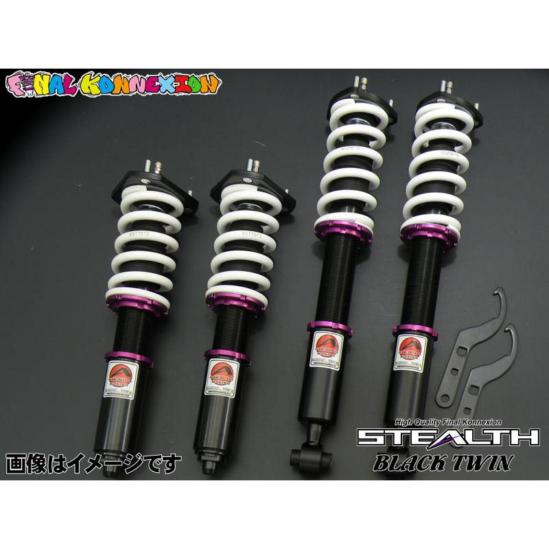 FINALKonnexion クラウン GRS201 GRS203 GRS211 4WD TOYOTA 車高調 STEALTH BLACK ...