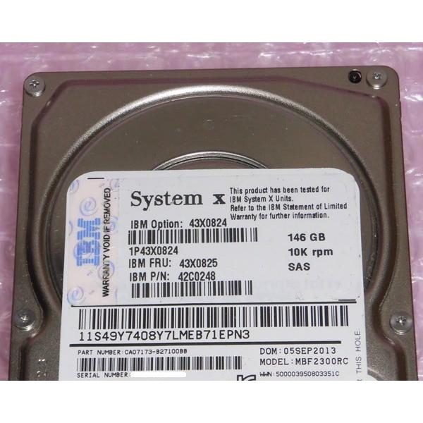 IBM 43X0825 (42C0248) SAS 146GB 10K 2.5インチ 中古ハードディスク : アクアライト - 通販 - Yahoo!ショッピング