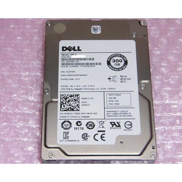 DELL 0H8DVC (ST9300653SS) SAS 300GB 15K 2.5インチ 中古ハードディスク : アクアライト - 通販 ...