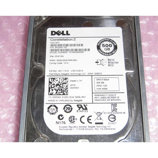 DELL 055RMX (ST9500620SS) SAS 500GB 2.5インチ 中古ハードディスク : アクアライト - 通販 ...