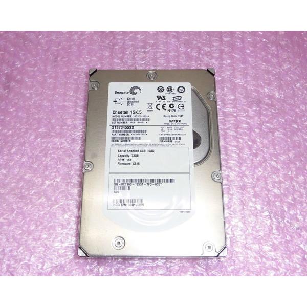 DELL 0XT763 (Seagate ST373455SS) SAS 73GB 15K 3.5インチ 中古ハードディスク : アクアライト ...