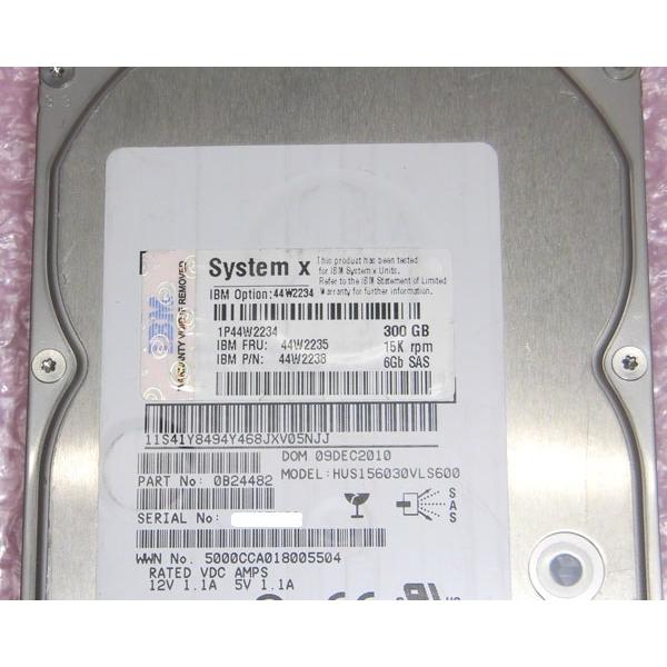 IBM IBM 44W2235(44W2234) SAS 300GB 15K 3.5インチ 中古ハードディスク : アクアライト - 通販 ...