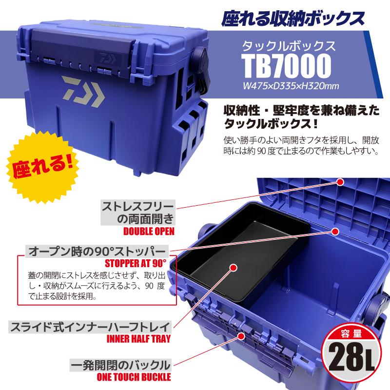 ダイワ タックルボックス TB7000 カスタム パープルSP ロッドスタンド×2本 ルアーホルダー×1本 4点セット 釣り グローブライド :tb7000pu:ライフジャケット釣具アクア ...