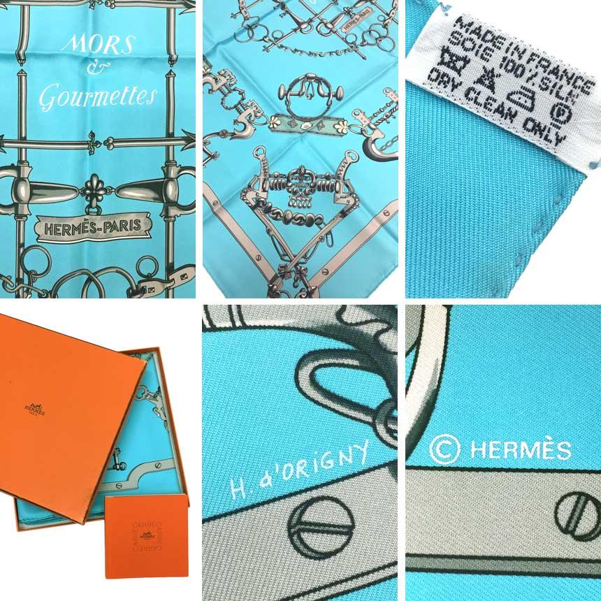 HERMES エルメス カレ90 スカーフ MORS ET GOURMETTES 馬銜と鎖 HERMES エルメス カレ90 スカーフ MORS ET GOURMETTES 馬銜と鎖