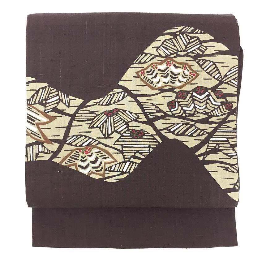 京やK343 正絹 長尺 ロングサイズ 3.7メートル以上 名古屋帯 九寸名古屋帯 紬の帯 つむぎTUMUGI 織の帯 九寸名古屋仕立て 未使用 : ブランド&着物館アクアン京や - 通販 ...