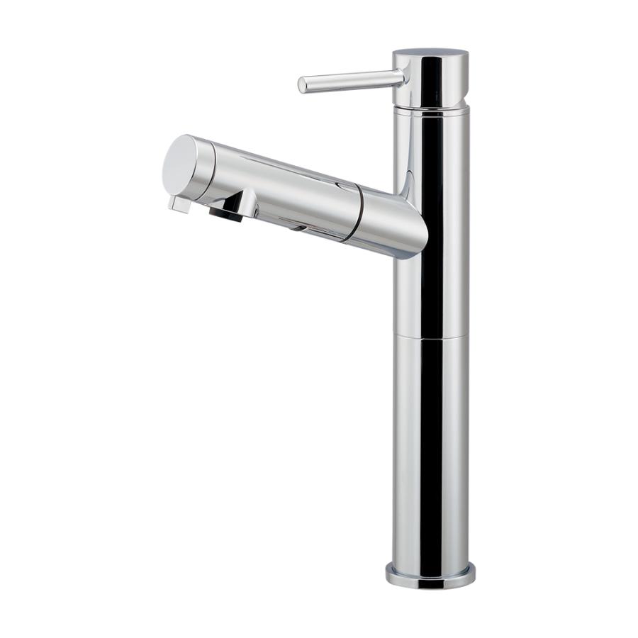 カクダイ 184-030B-CH カクダイ シングルレバー引出し混合栓（トール） SYATORA（シャトラ） : アクアshop - 通販 ...