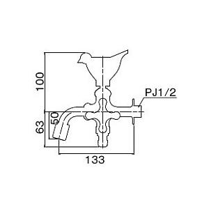 水生活製作所 FBD16-SPM 水生活製作所 二口万能胴長水栓(スズメ・メッキ) : アクアshop - 通販 - Yahoo!ショッピング