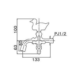 FBD16-WD 水生活製作所 二口万能胴長水栓(カモ) : fbd13-wd : アクアshop - 通販 - Yahoo!ショッピング