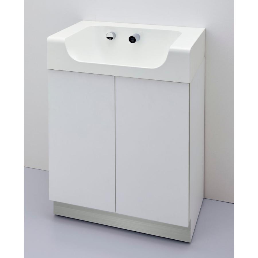 INAX L-B450A1Y/WW + LF-110PA-MBB LIXIL INAX ラウンドデッキボウル 床固定タイプ（壁排水） 自動水栓（単水栓）100V オートソープ : アクア ...