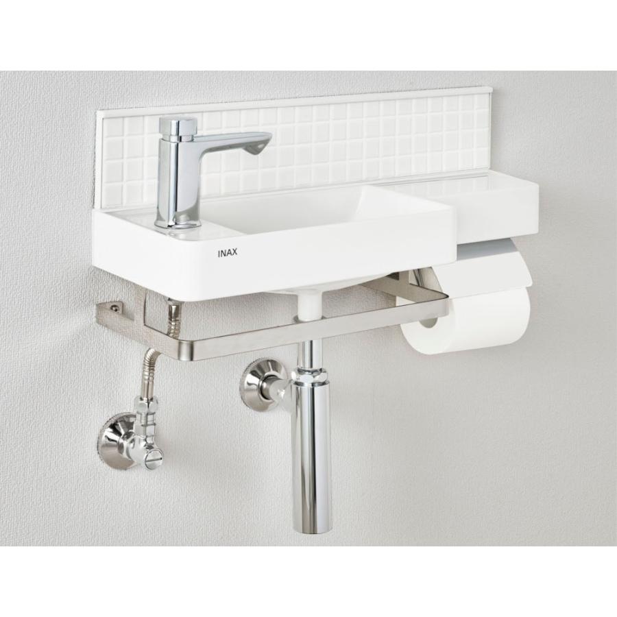 INAX L-D102RC-W LIXIL INAX オールインワン手洗 バックパネルあり 一般地 右仕様 壁給水・壁排水（Pトラップ） : アクアshop - 通販 - Yahoo!ショッピング