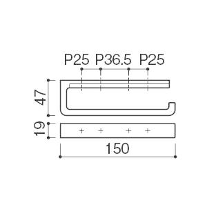 KAWAJUN SC-099-XCS KAWAJUN タオルレール（クローム）（SC099XCS） : アクアshop - 通販 - Yahoo!ショッピング