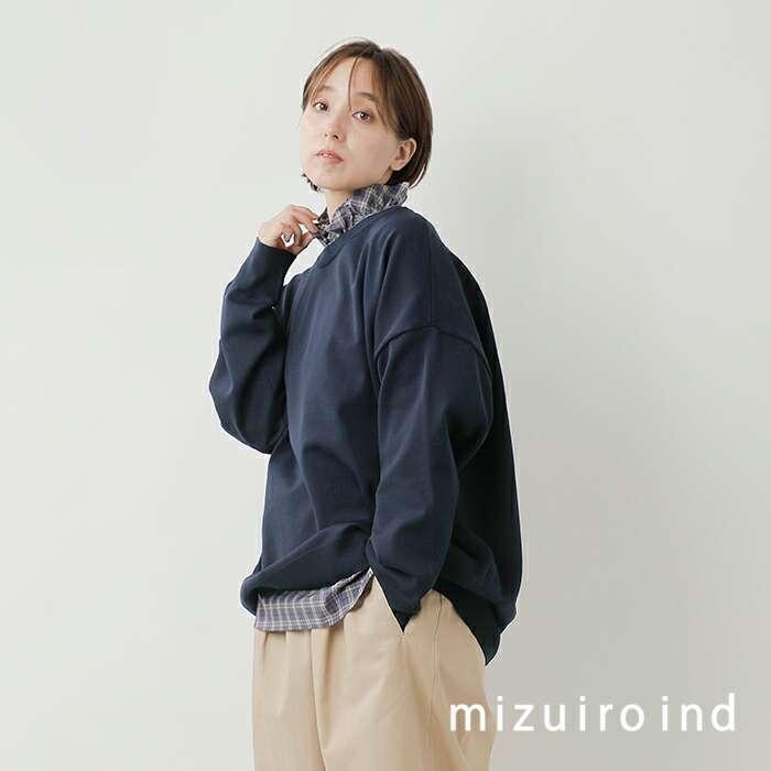 MIZUIRO ミズイロインド mizuiro ind クルーネック ワイド プルオーバー 3-220122 レディース 2025aw新作 : aranciato ヤフー店 - 通販 ...