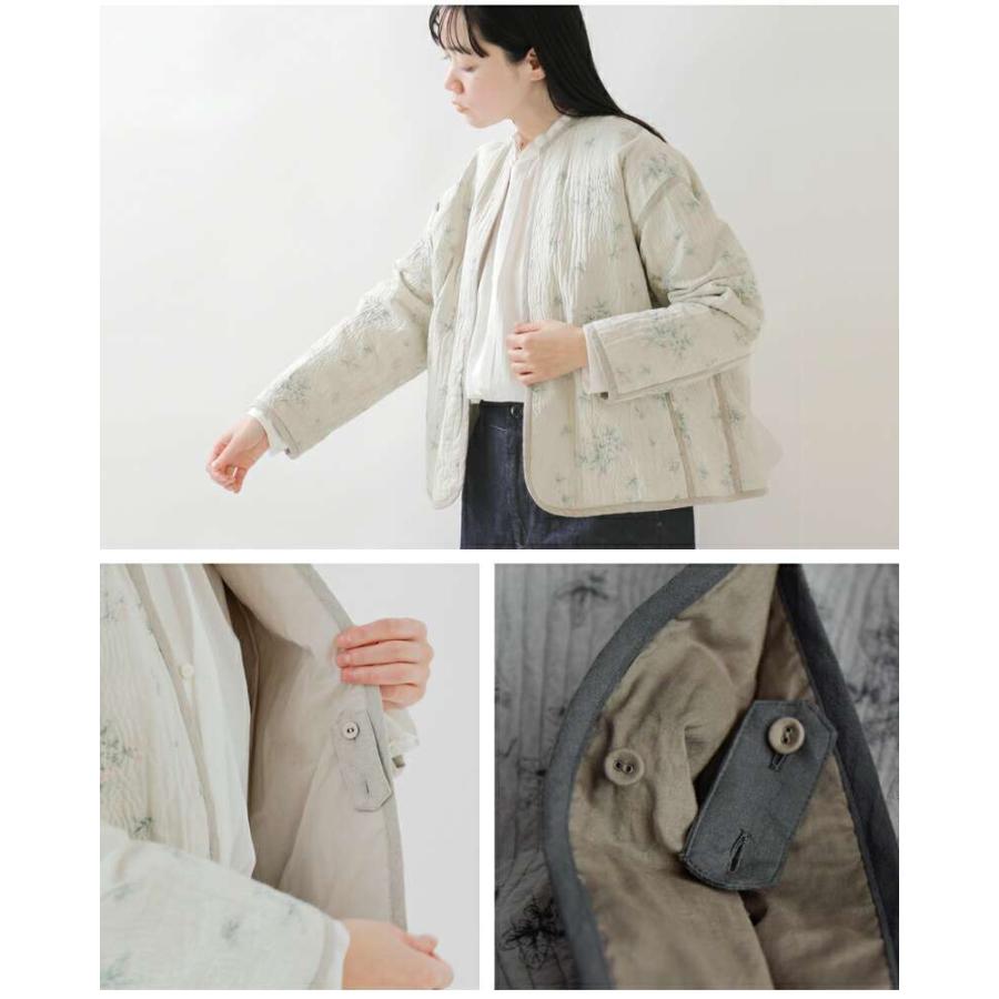aranciato キリ qiri フラワー キルト ジャガード ジャケット flower quilt jacquard jacket 63-01-jk-001-25-1 レディース ...