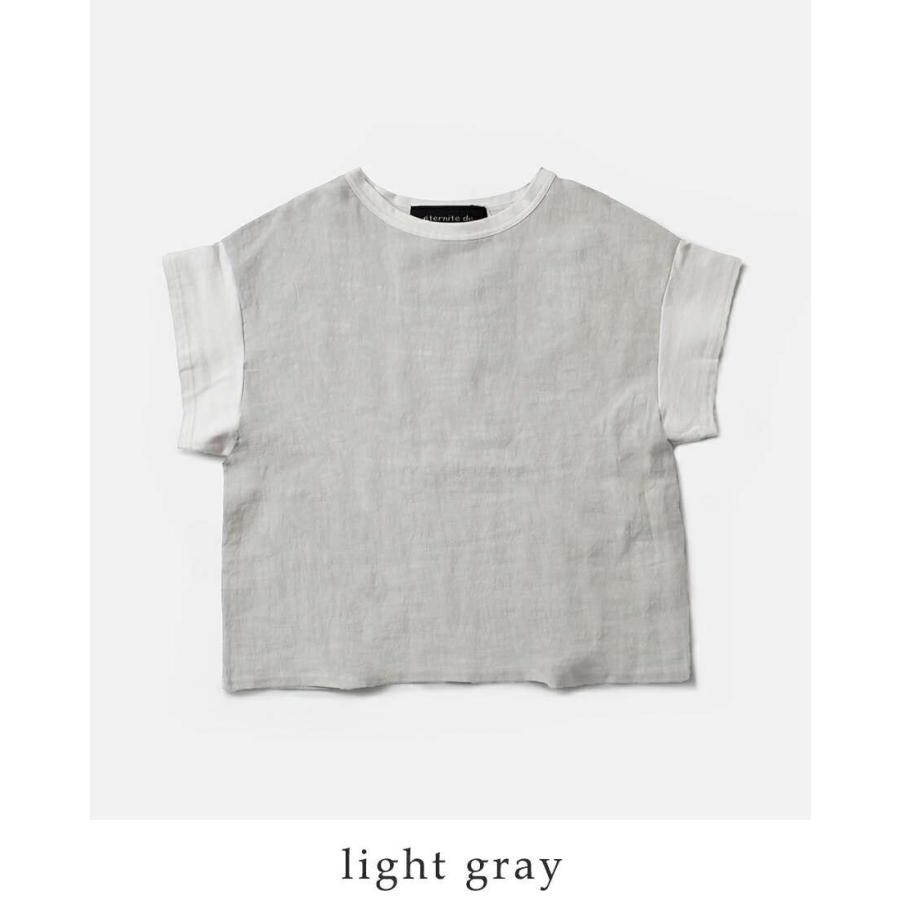 ソア soi-e スラブリネン コットン天竺 切替 ハーフスリーブ Tシャツ 740192 レディース 2025ss新作 : aranciato ヤフー店 - 通販 - Yahoo!ショッピング