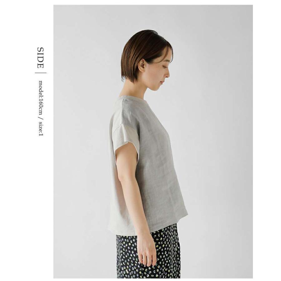 ソア soi-e スラブリネン コットン天竺 切替 ハーフスリーブ Tシャツ 740192 レディース 2025ss新作 : aranciato ヤフー店 - 通販 - Yahoo!ショッピング