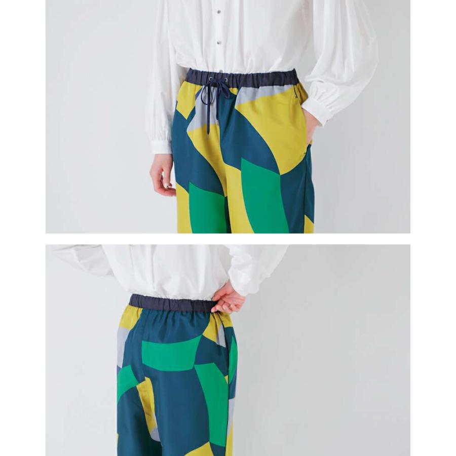 aranciato ソア soi-e ライト ツイル プリント イージー パンツ 821413 レディース 2025ss新作 : aranciato ヤフー店 - 通販 - Yahoo!ショッピング