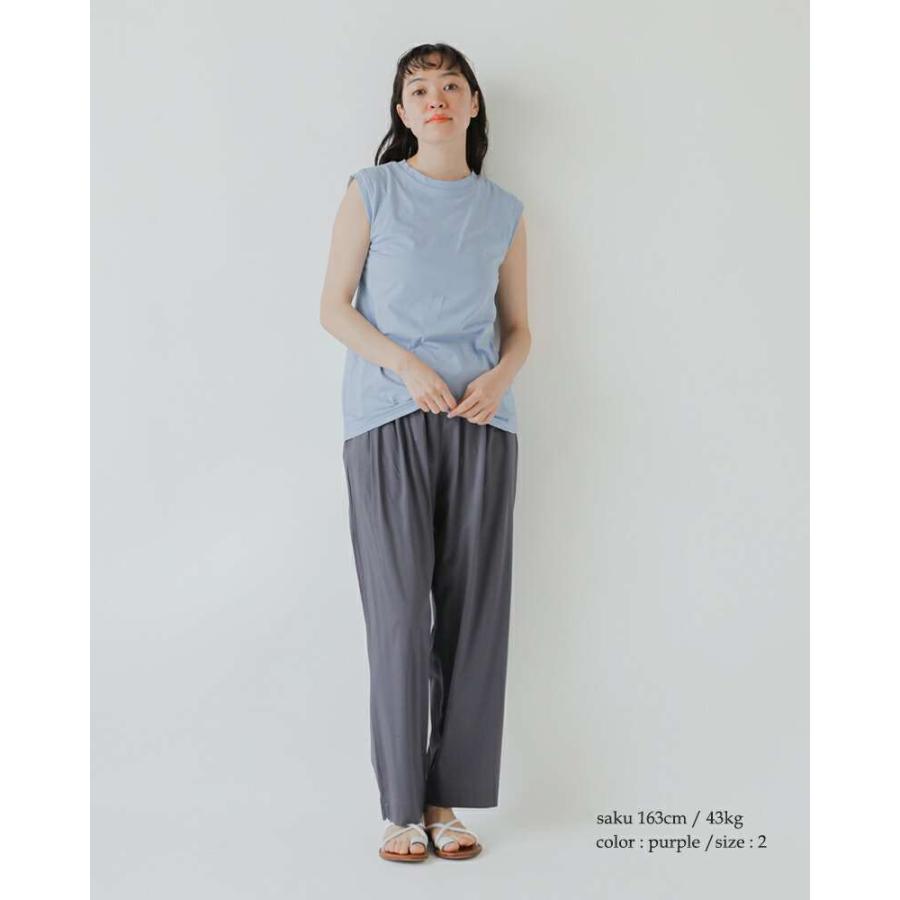 squady スカディ Squady コットン ソフィア 天竺 テーパード パンツ 901-2867 レディース 2025ss新作 ...