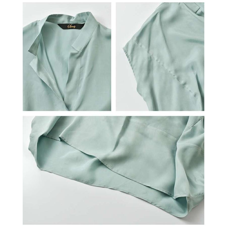 squady スカディ Squady キュプラツイル スキッパー プルオーバー シャツ 902-6211 レディース 2025ss新作 ...