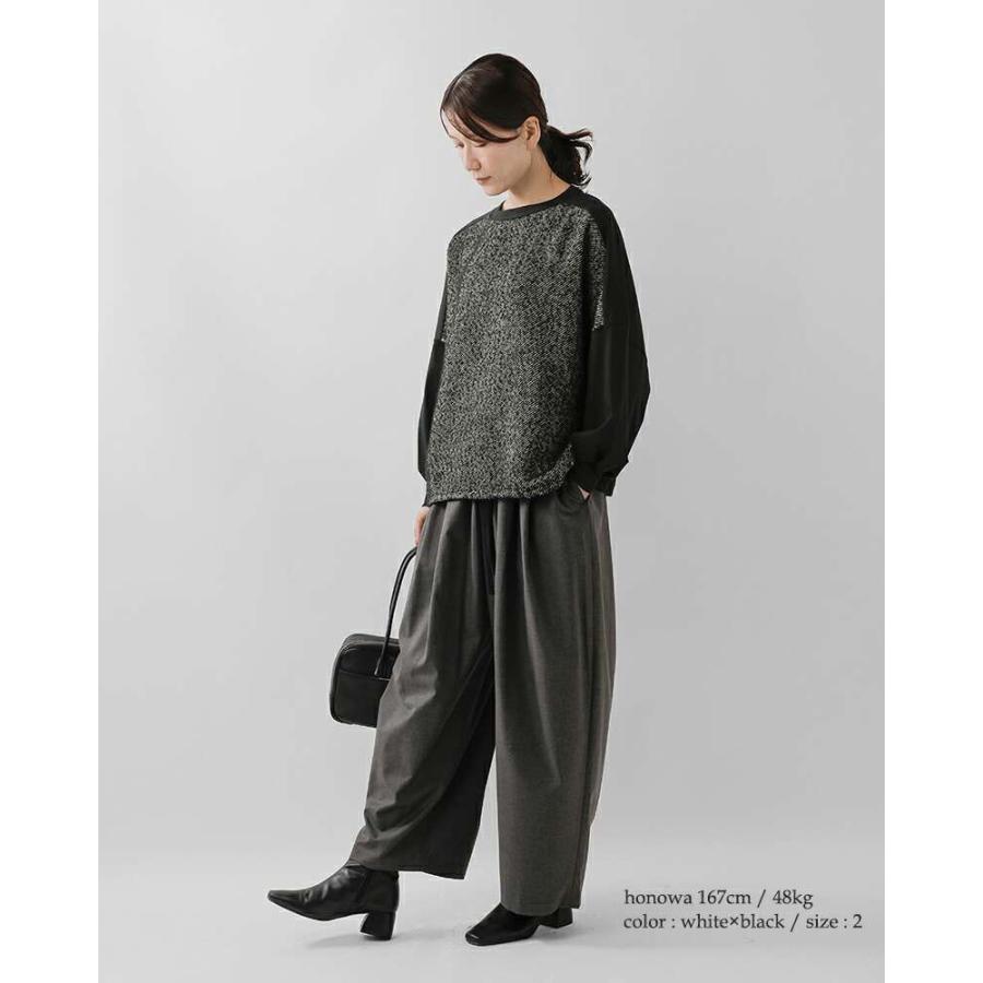 squady スカディ Squady 起毛ツイード 切替 プルオーバー 904-3857 レディース 2025aw新作 クーポン対象 ...