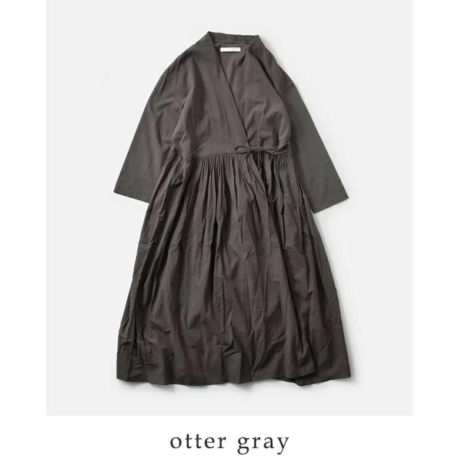 evam eva エヴァムエヴァ コットン ギャザー ローブ e253t021 レディース 2025aw新作 : aranciato ヤフー店 ...