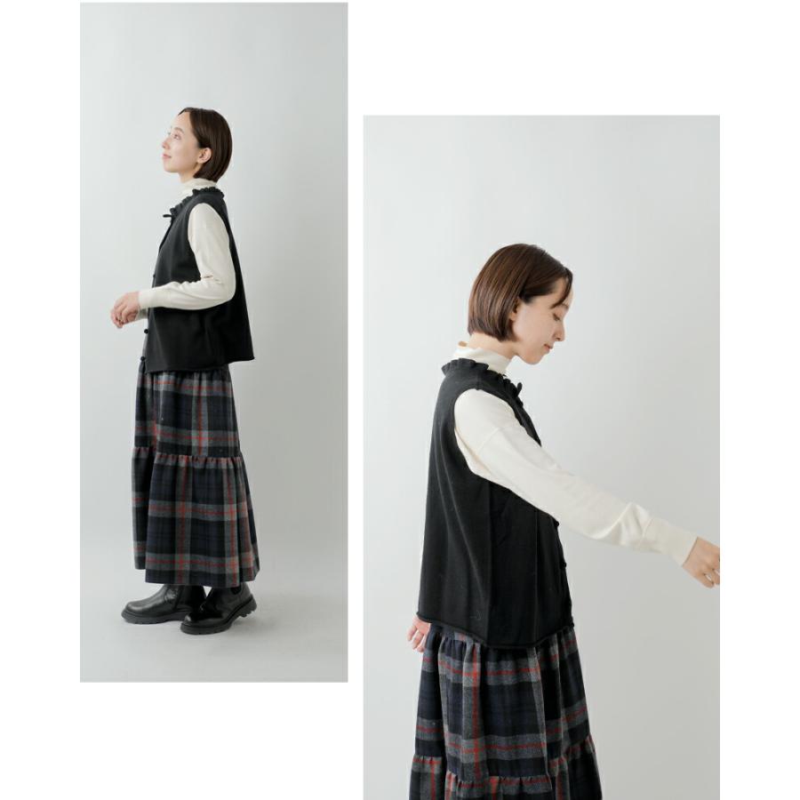 Gauze#（ガーゼ） セール【30%OFF】ガーゼ ウール フリルカラー 2way