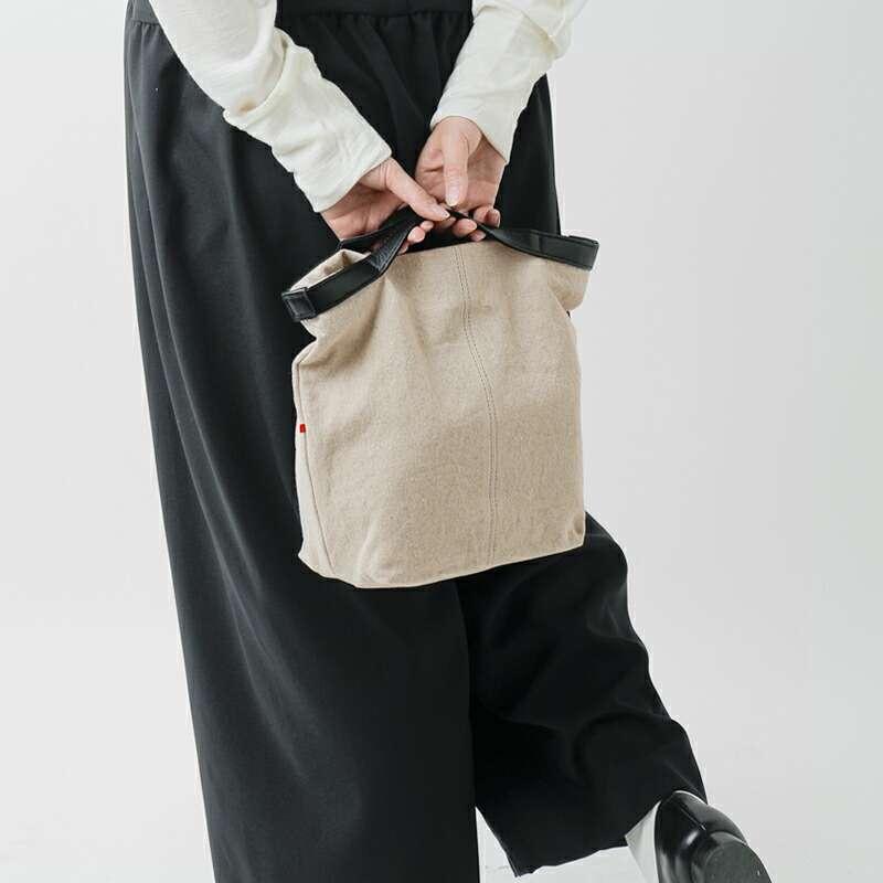 aranciato パーマネントエイジ Permanent Age コットン リネン×カウレザー ミニ トート バッグ gf-2323 レディース 2025aw新作 : aranciato ...