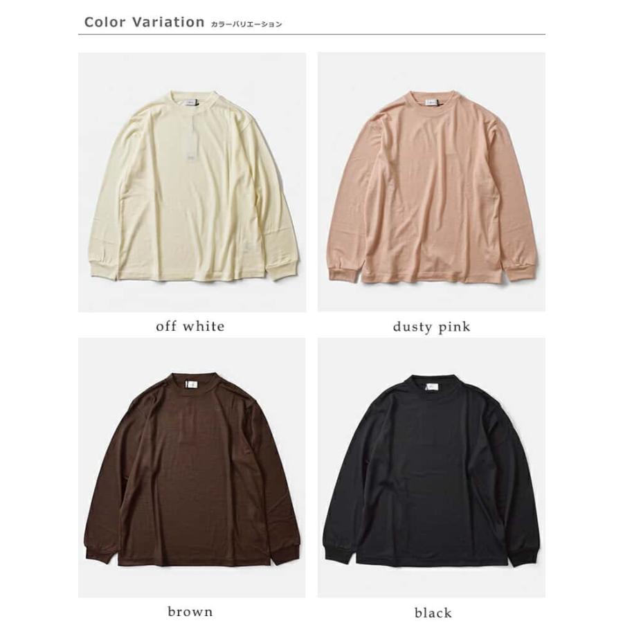 LIFiLL リフィル SUPER140'S ウール ロングスリーブ Tシャツ WOOLISH LONGSLEEVE TEE lf021-07 : lf021-07 : aranciato ...