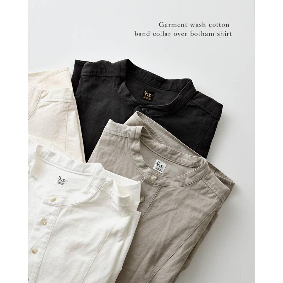 RYU 【40%OFF】RYU リュー 天日干し ガーメントウォッシュ コットン バンドカラー オーバー ボザム シャツ r311【クーポン ...