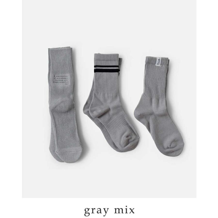 tus+ タスプラス 3カラー パック ソックス 靴下 3COLOR 3MIX COLOR PACK SOCKS t002-3 レディース ...