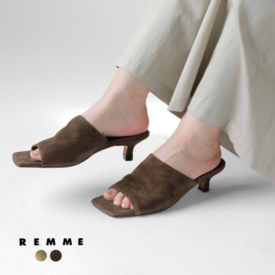 REMME（レメ） シープスエード ローヒール サンダル zh-26s025-an レディース 春夏 2026ss新作 2/2UP ...