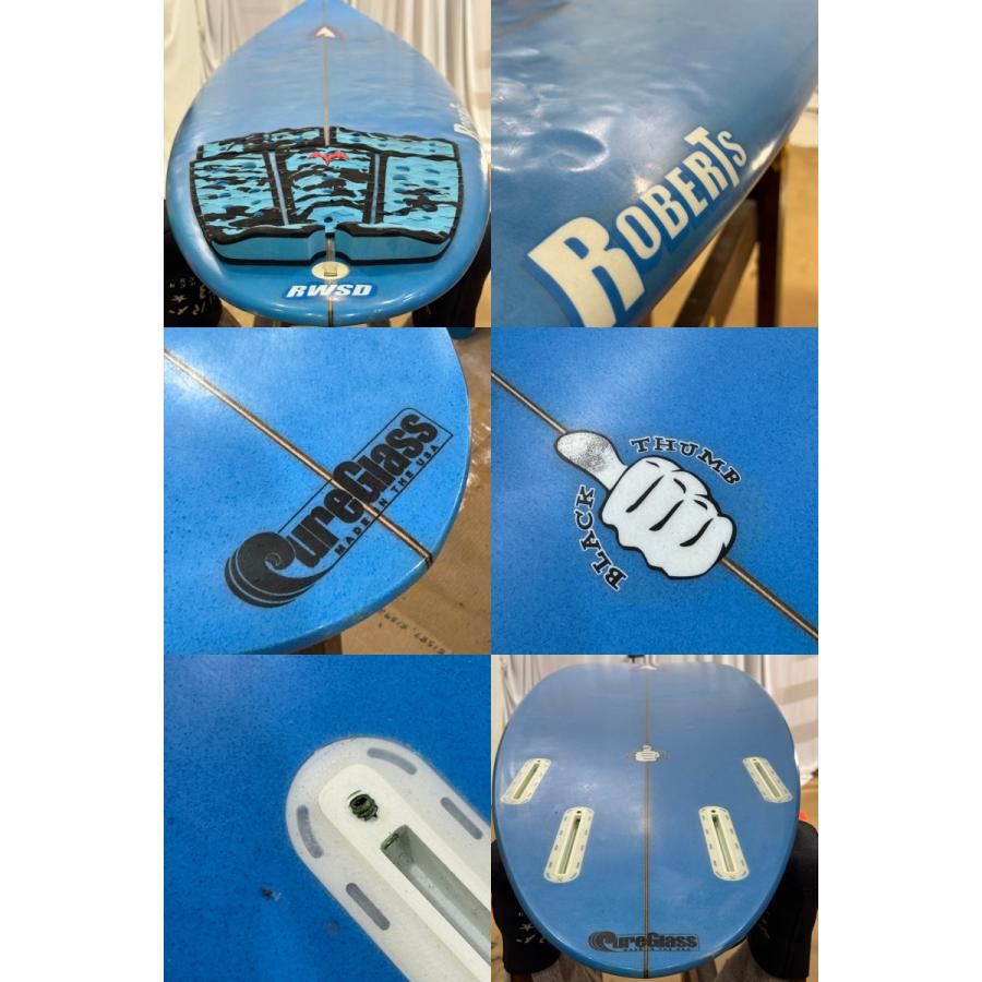 【中古】ROBERTS SURFBOARDS (ロバートサーフボード) BLACK THUMB モデル ショートボード [BLUE] 5’10 ...