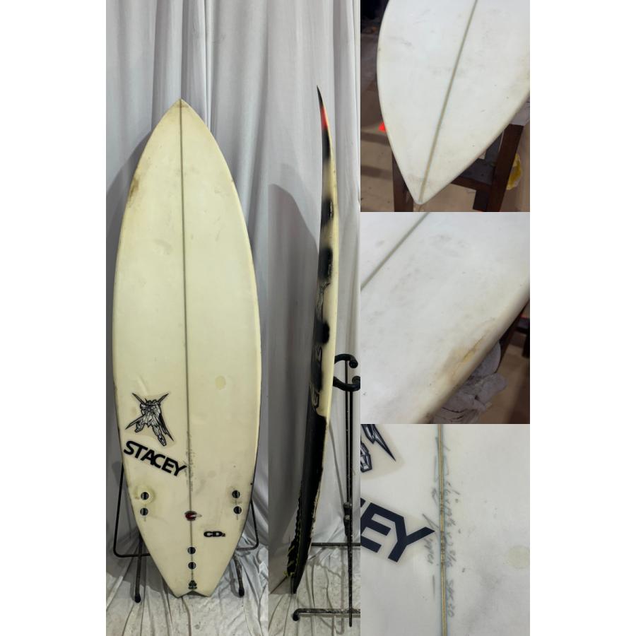 【中古】STACEY SURFBOARD (ステイシーサーフボード) CD2 モデル ショートボード [CLEAR×BLACK] 5'6 ...