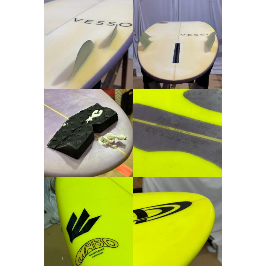 【中古】VESSO SURFBOARDS (ベッソサーフボード) ボンザー ショートボード [YELLOW×CLEAR] 6’0 ...